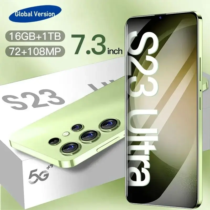 100-Original-S23-Ultra-Smartphone-7-3-Inch-Full-Screen-Cell-Phone-Face ...
