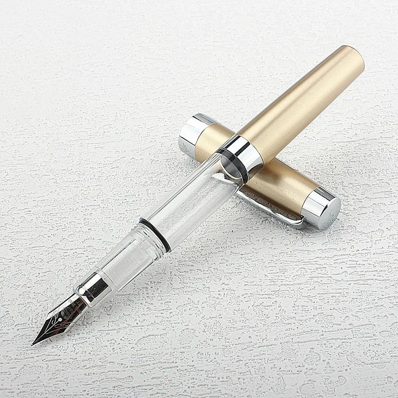 Press-Type-Ink-Suction-Fountain-Pen-Resin-Pen-EF-Nib-with-Large ...