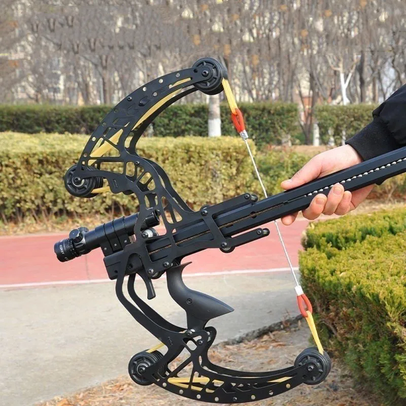 New-Slingshot-All-metal-Powershot-Hunting-Steel-Ball-Archery-Dual ...