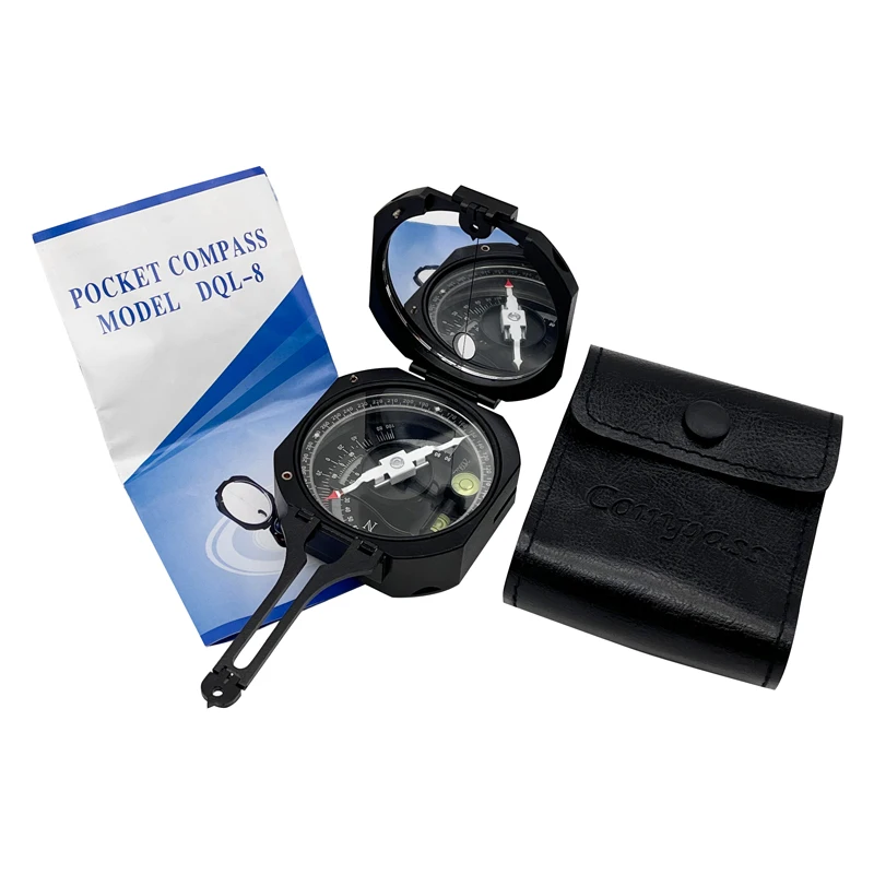 Geological-Compass-DQL-8-Magnet-Needle-Damping-Aluminum-Pocket-Transit ...