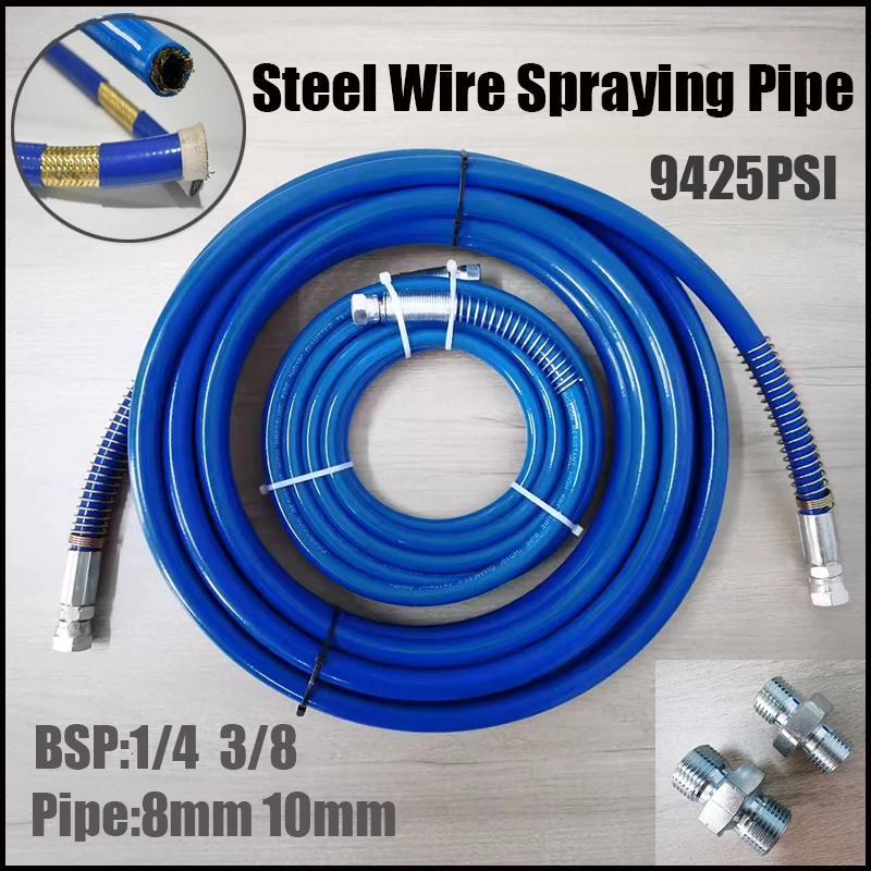 Airless-Paint-Spray-Hose-Tube-Pipe-65MPa-9425PSI-Sprayer-Steel-Wire ...