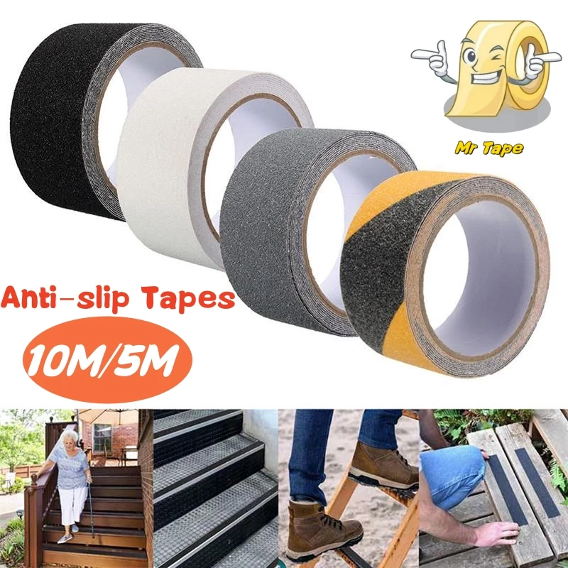 10M/5M Anti Slip Floor Tape PEVA rubber silica sand tape Adhesive ...