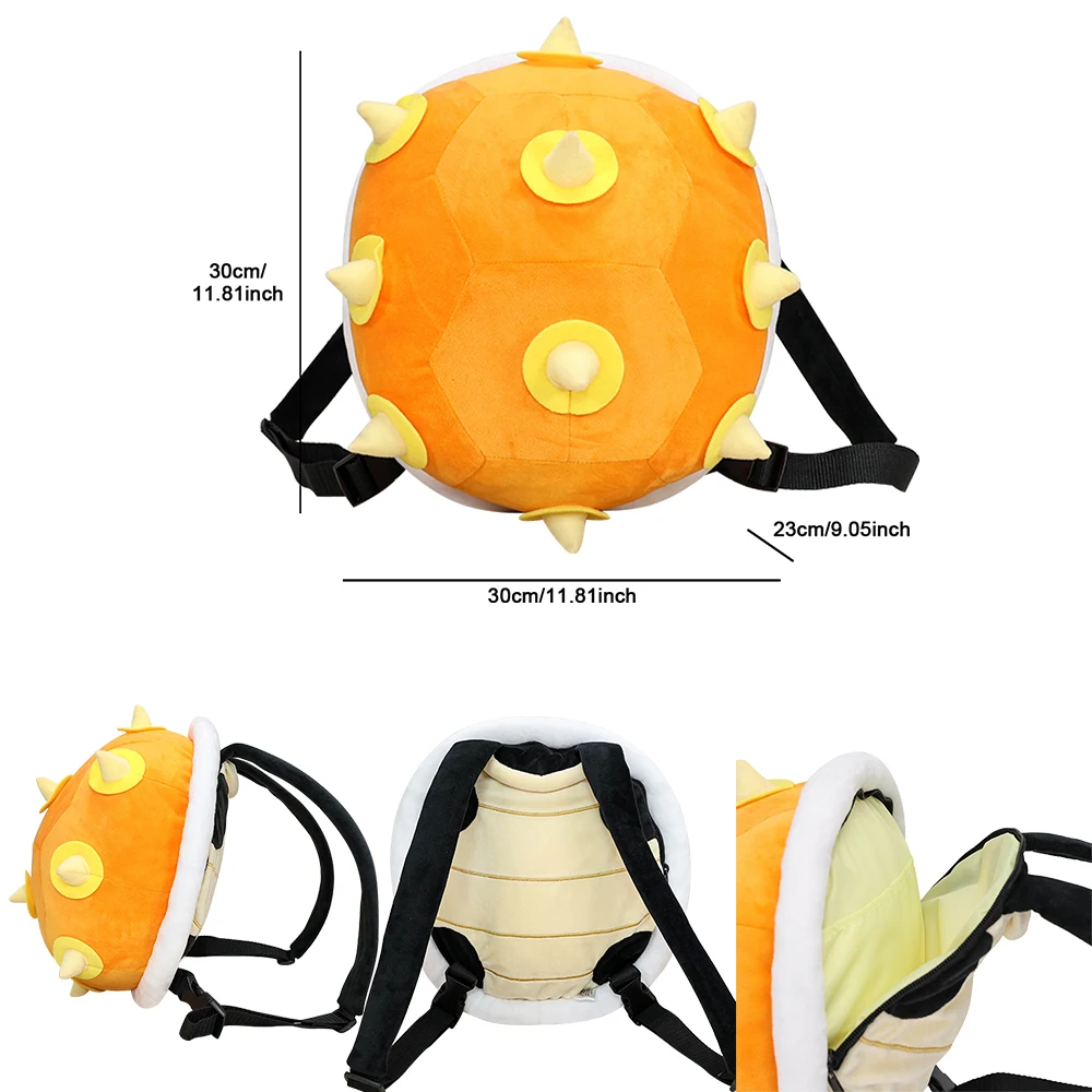 9 Styles Super Mario Plush Backpack Koopa Troopa Bowser Lemmy Yoshi ...