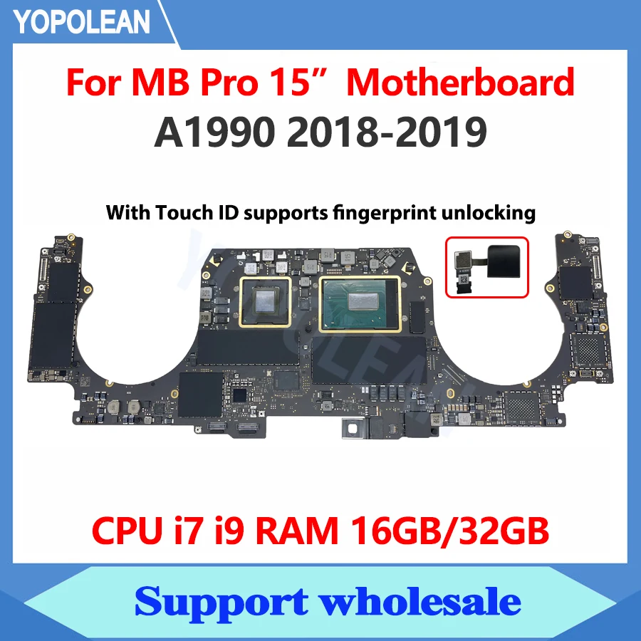 Original-A1990-Motherboard-For-Macbook-Pro-Retina-15-A1990-Logic-Board ...