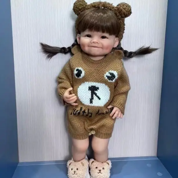 Npk Poupée Reborn En Silicone De 22 Pouces Réaliste Douce Au Toucher De Haute Qualité Cadeaux ...