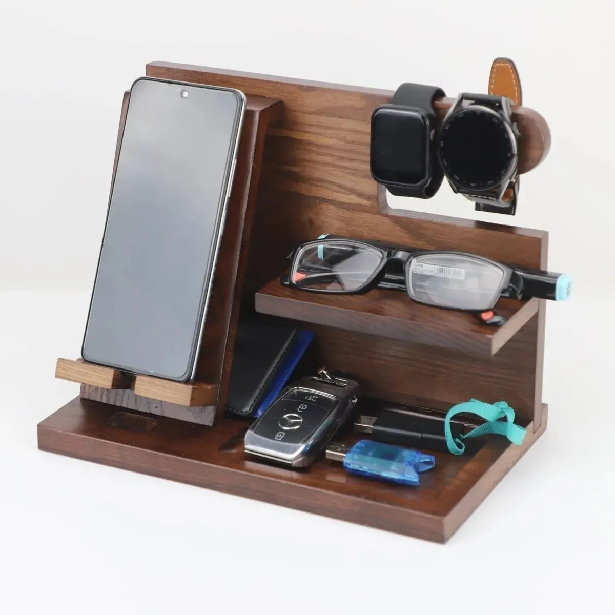 Wooden-Multifunctional-Phone-Stand-Compact-Phone-Holder-Sturdy-Long ...
