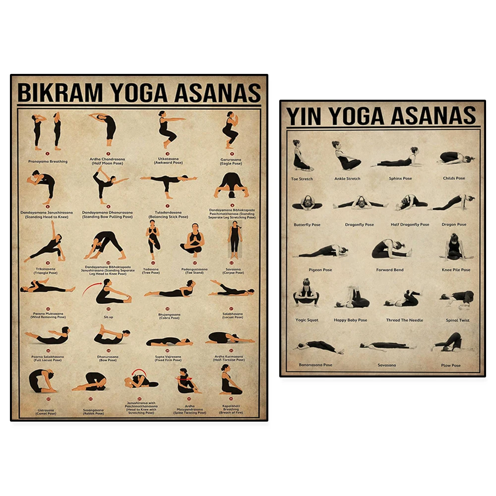 Bikram Yoga Poses Chart Printable