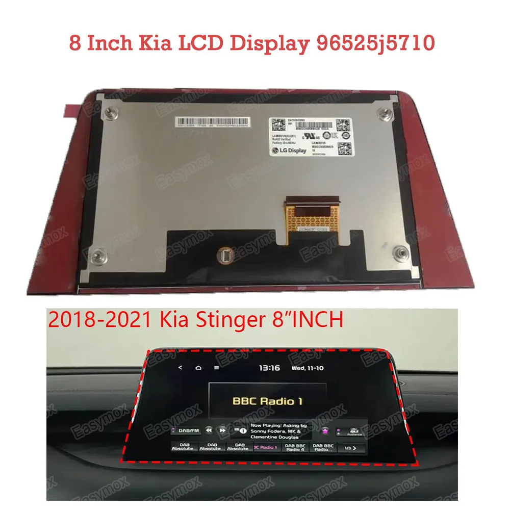 96525j5710-8-Inch-LCD-Display-for-Kia-Stinger-2018-2021-Nav-Radio ...