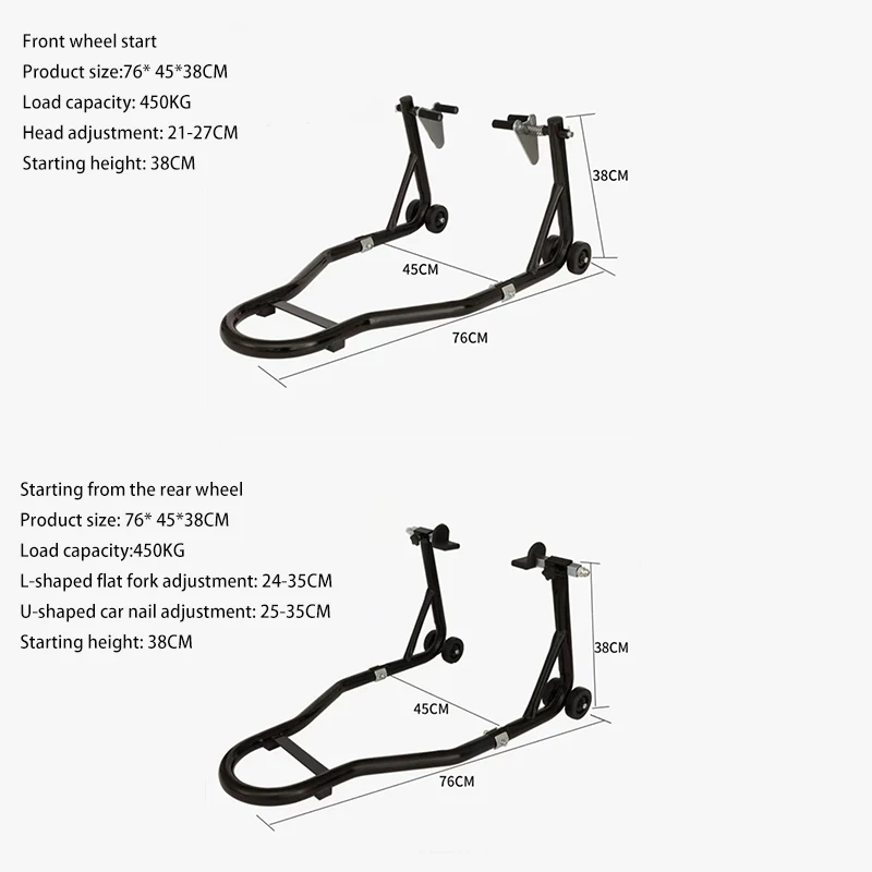 Motorcycle-Full-Set-Front-Wheel-And-Rear-Wheel-Support-Stand-Lifting ...