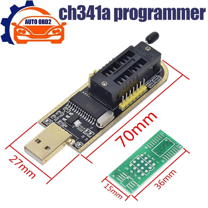 Original ch341a 24 25 séries eeprom flash bios usb programador módulo + soic8 sop8 clipe de ...