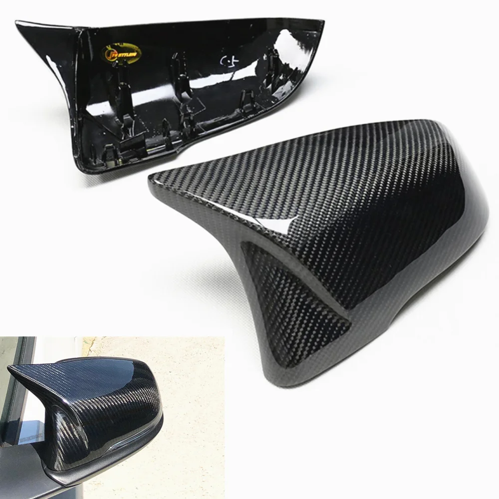 Carbon-Fiber-Side-Rear-View-Caps-Clip-On-Mirror-Cover-For-BMW-F40-F52 ...