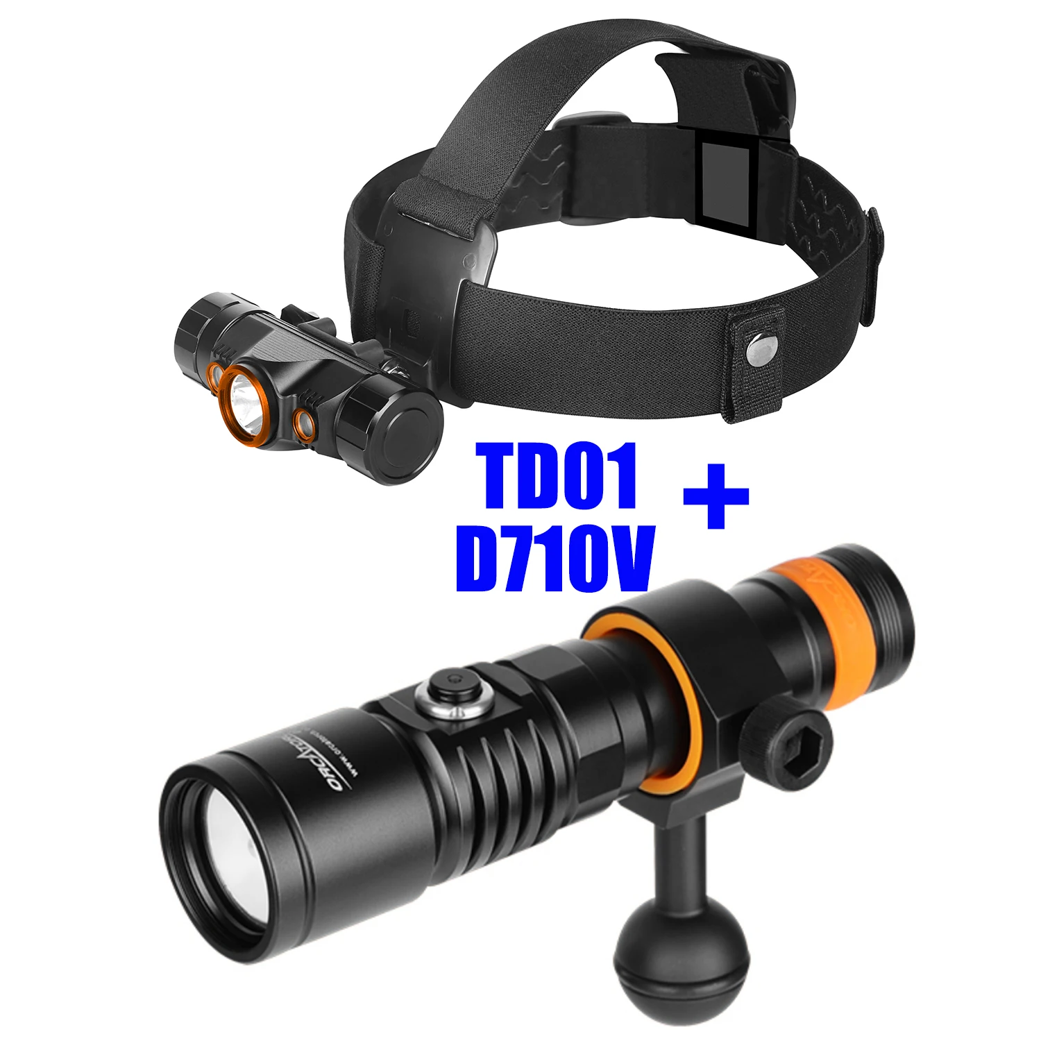 ORCATORCH-TD01-Dive-Headlamp-D710V-Professional-Underwater-Video-Light ...