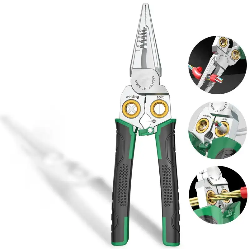 7-in-1-Stainless-Steel-Electrician-Scissors-Multifunction-Manually ...