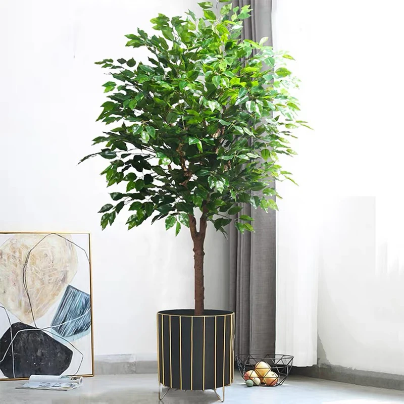 180cm-Large-Artificial-Ficus-Tree-Tropical-Fake-Plants-Plastic-Monstera ...
