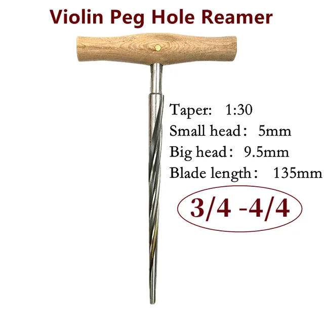 High quality Violin/viola/Cello peg Hole Reamer+Cello/Double bass end ...
