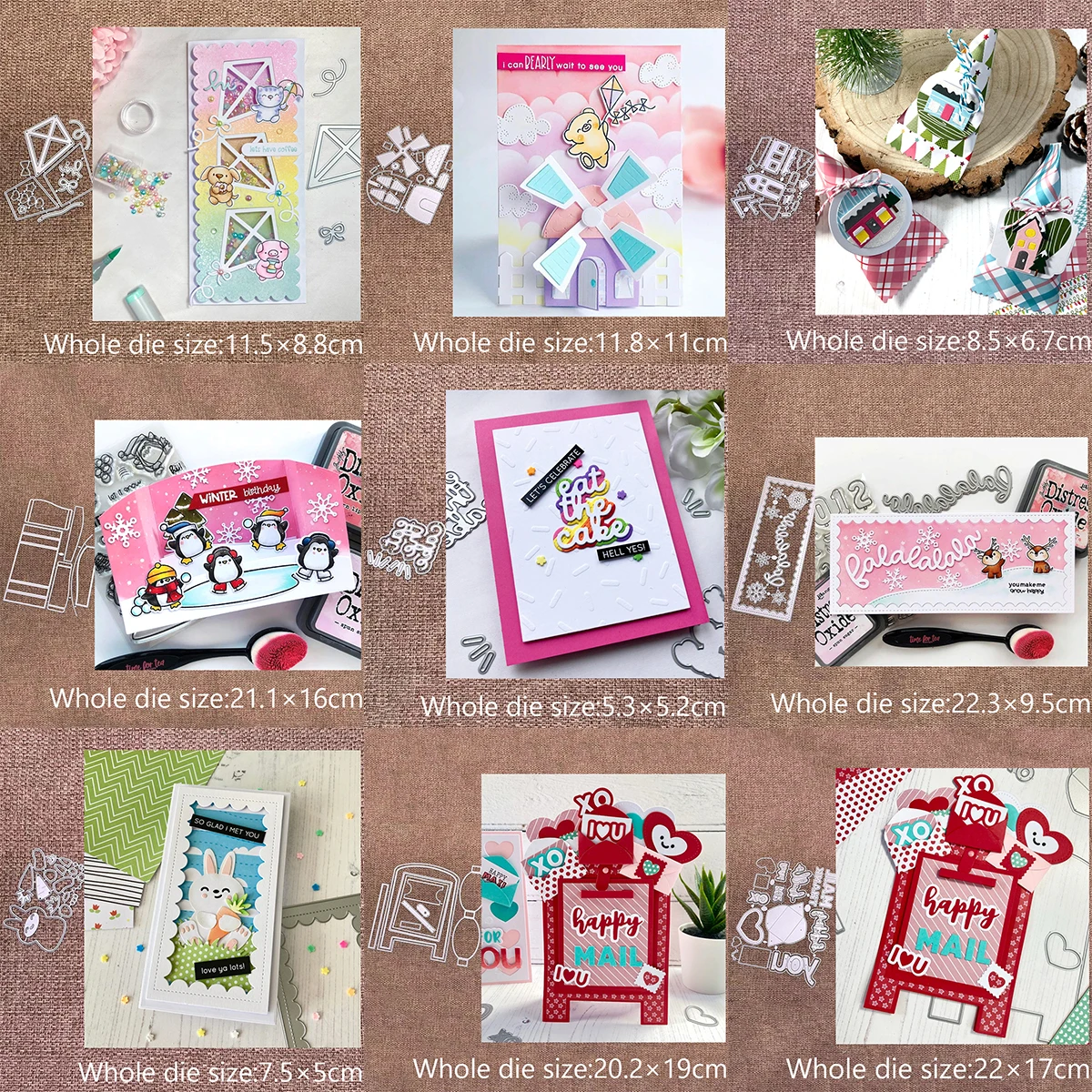 Metal Cutting Dies Houses | Metal Dies Cutting House 3d | Die Cut Metal ...