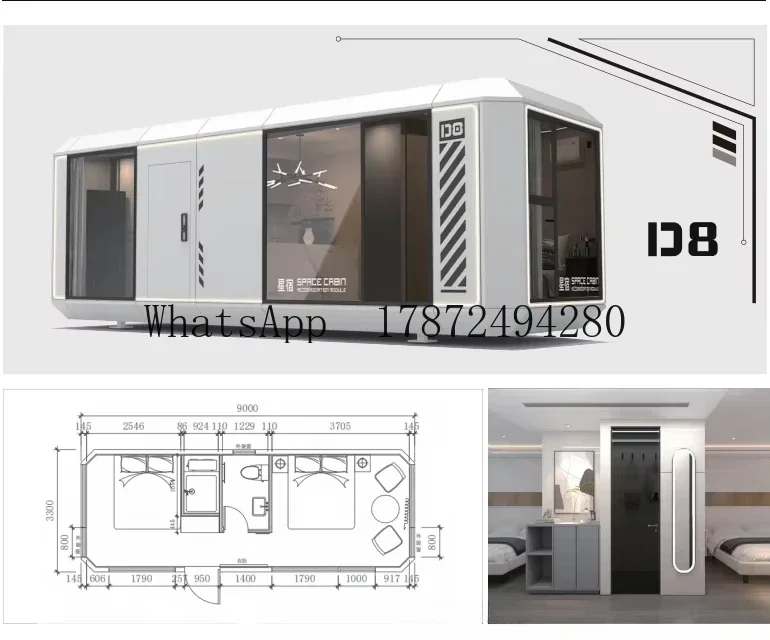 Color Steel Mobile Home Modern Prefabricated Modular House Metal Luxury ...