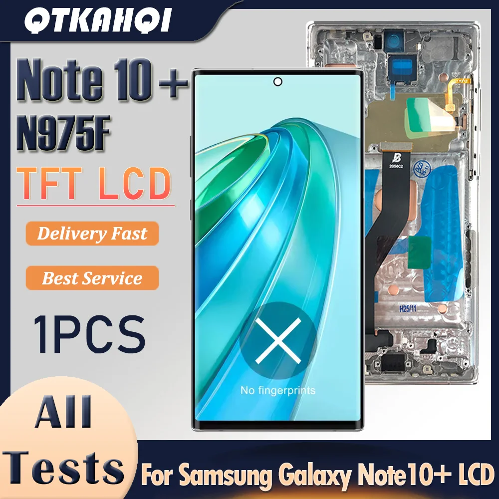 6.63 "tft lcd para samsung note 10 plus lcd SM-N975B SM-N975F SM-N976N ...