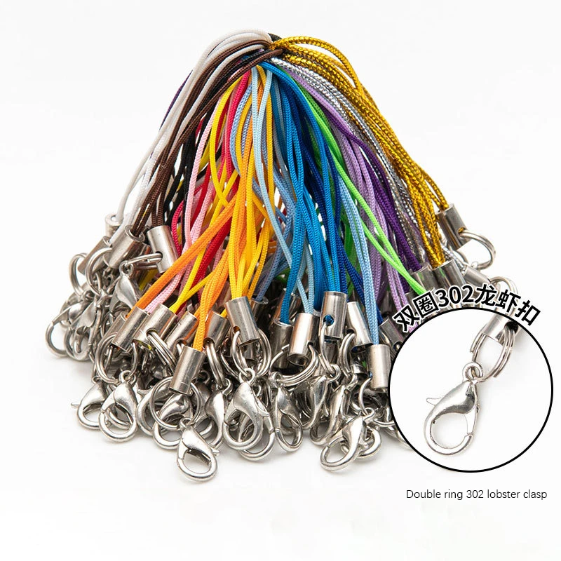 20-50-100Pcs-Lanyard-Lariat-Strap-Cords-Lobster-Clasp-Rope-Keychain ...