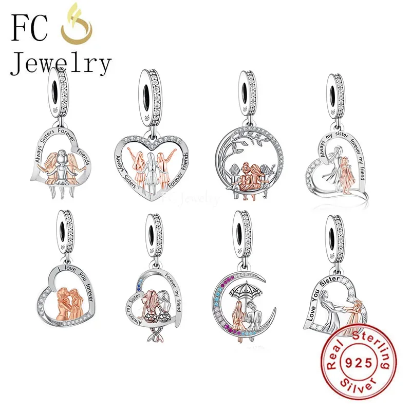 FC-Jewelry-Fit-Original-Charm-Bracelet-925-Silver-Three-Sisters-Always ...