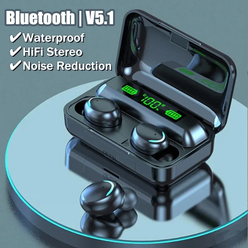 F9-5-TWS-Earphones-Bluetooth-5-1-Wireless-Headphones-Hifi-Stereo-Sports ...