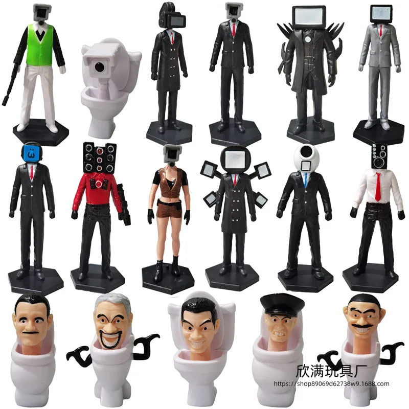 5-10-17PCS-Skibidi-Toilet-Figure-Action-PVC-Model-High-quality-Toy-Desk ...
