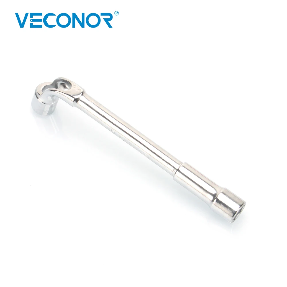11mm L Type Angled Socket Wrench Spanner With Thru Hole, Chome Vanadium