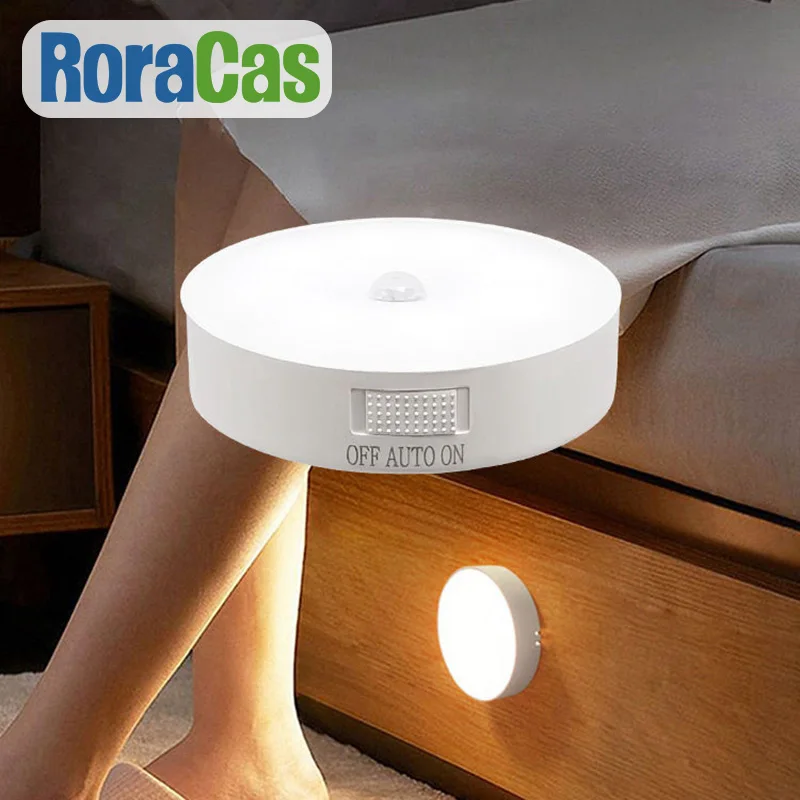 Motion Sensor Light Bedroom Night Light Room Decor USB LED Lamp ...