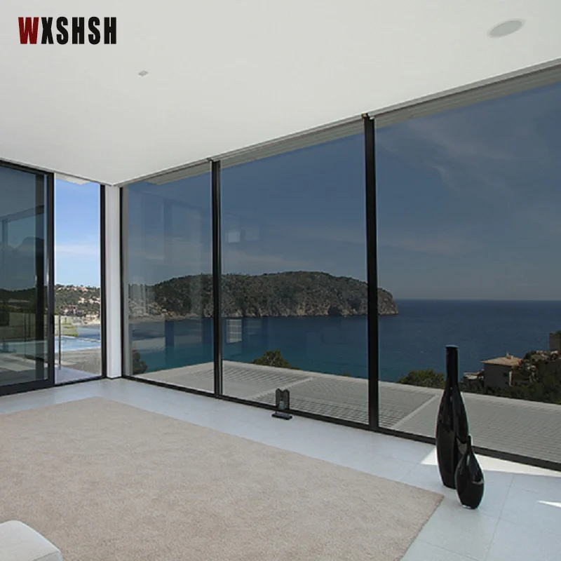 Half Black Window Film Translucent Privacy Protection One Way ...