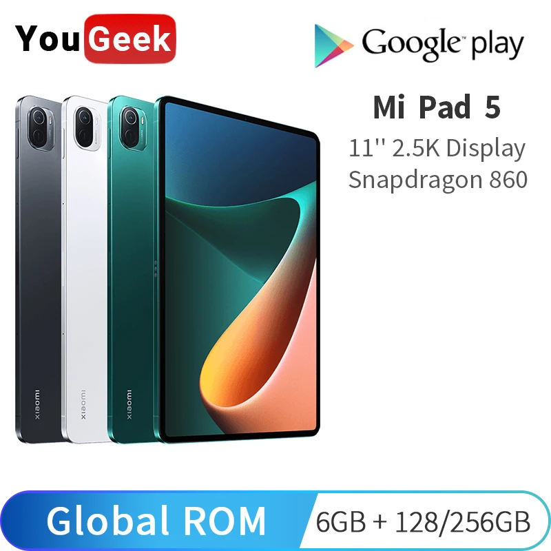 Xiaomi tableta Mi Pad 5, ROM Global, 6/8GB, 128GB/256GB, Snapdragon 860 ...