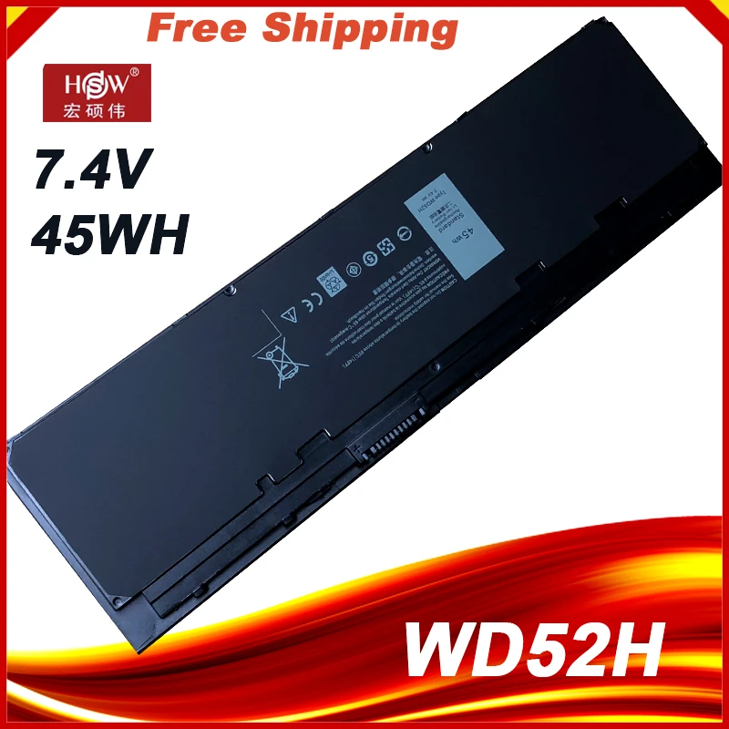 7.4v 45wh Wd52h New Laptop Battery For Dell Latitude E7240 E7250 W57cv ...