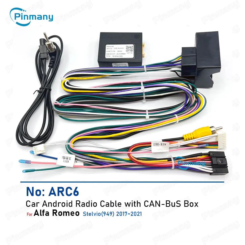 Car radio Cable Accessories ARC6 Android head unit Power Wire Harness ...