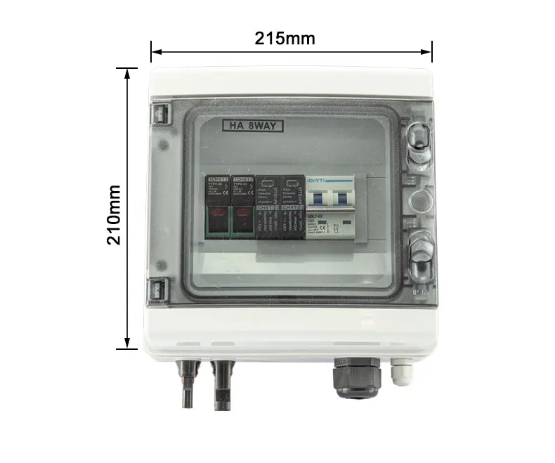 1-in-1-out 600v 8way Ip65 Waterproof Pc Electrical Surface Mounted ...