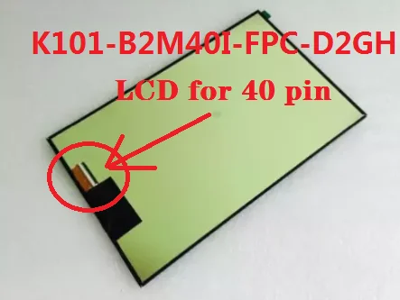 Écran LCD 10.1 pouces pour 40 broches, 100% neuf pour K101 B2M40I FPC ...