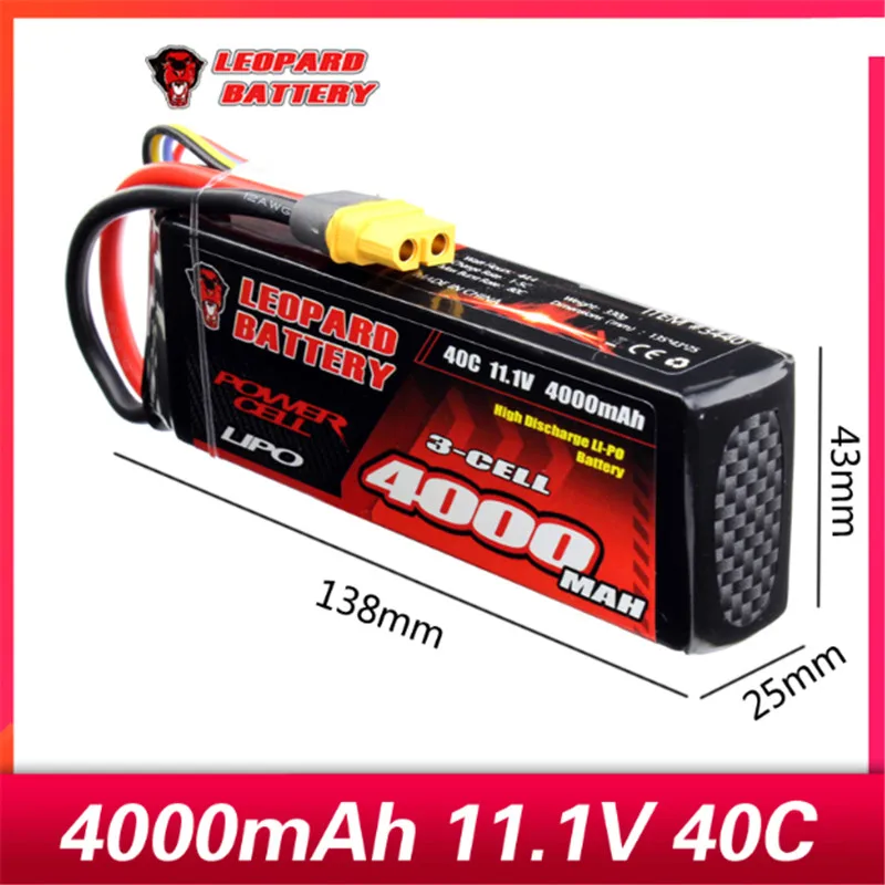 RC-Car-Battery-Rechargeable-LIPO-4000MAH-40C-11-1V-3S-Battery-For-1-8-1 ...