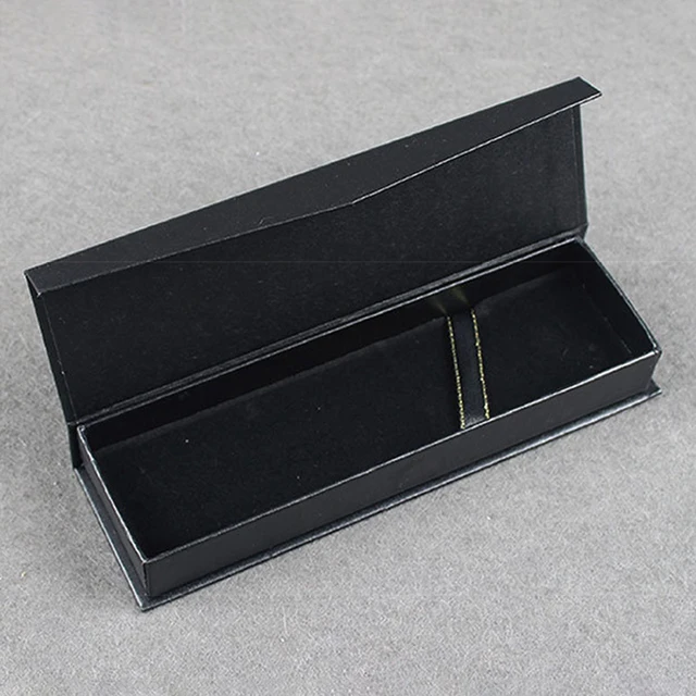 2pcs Luxury Black Empty Ballpoint Pen Gift Box with Cushion Pencil ...
