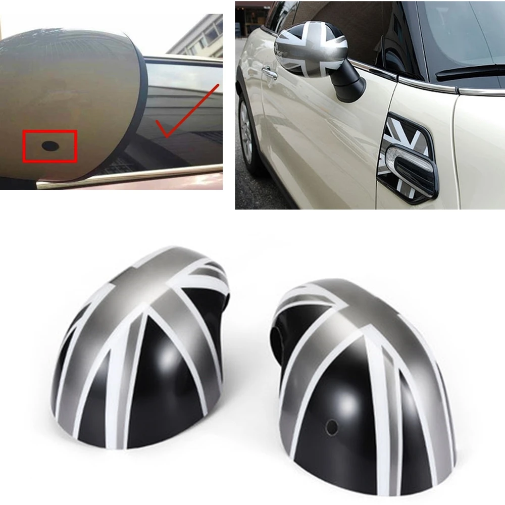Mirror-Cover-w-Lamp-Hole-Car-Exterior-Side-Rear-View-Shell-Cap-Add-On ...
