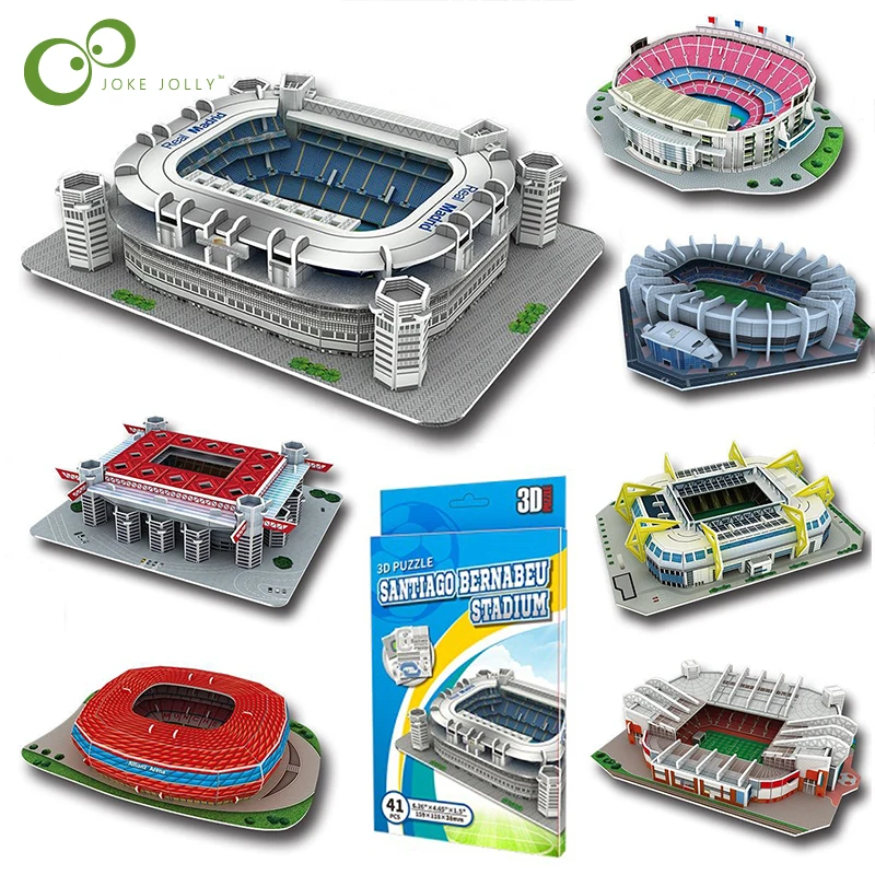 Miniature-Football-Field-3D-DIY-Puzzle-World-Famous-Stadiums-Models ...
