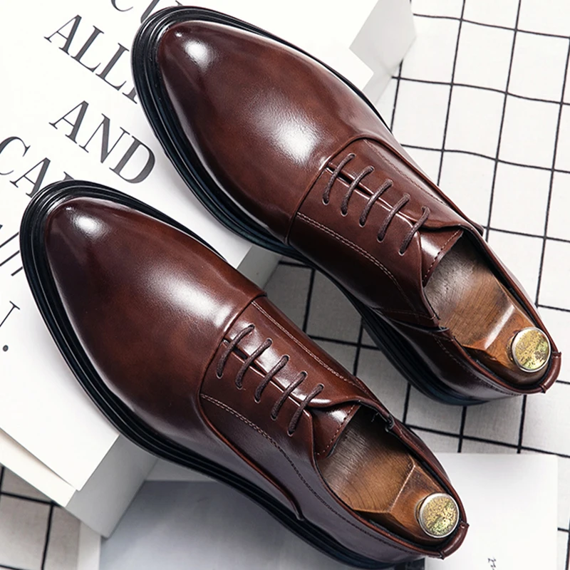 Trend Men's Dress Shoes Business Party Oxford Weddind Leather Shoes For ...