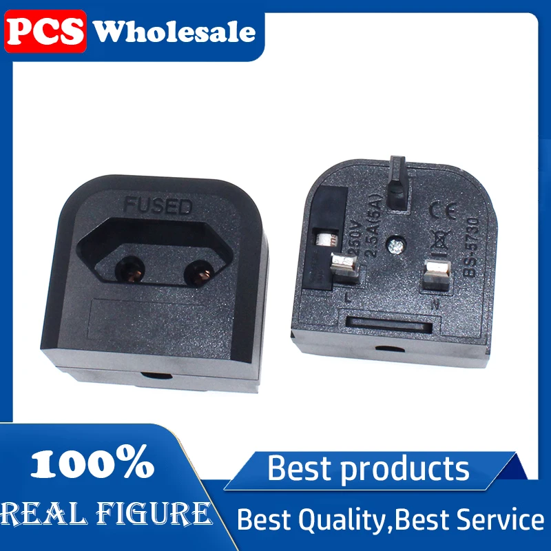 UK-Plug-Type-G-Adapter-with-fuse-13A-EU-European-2-prong-round-to-UK ...