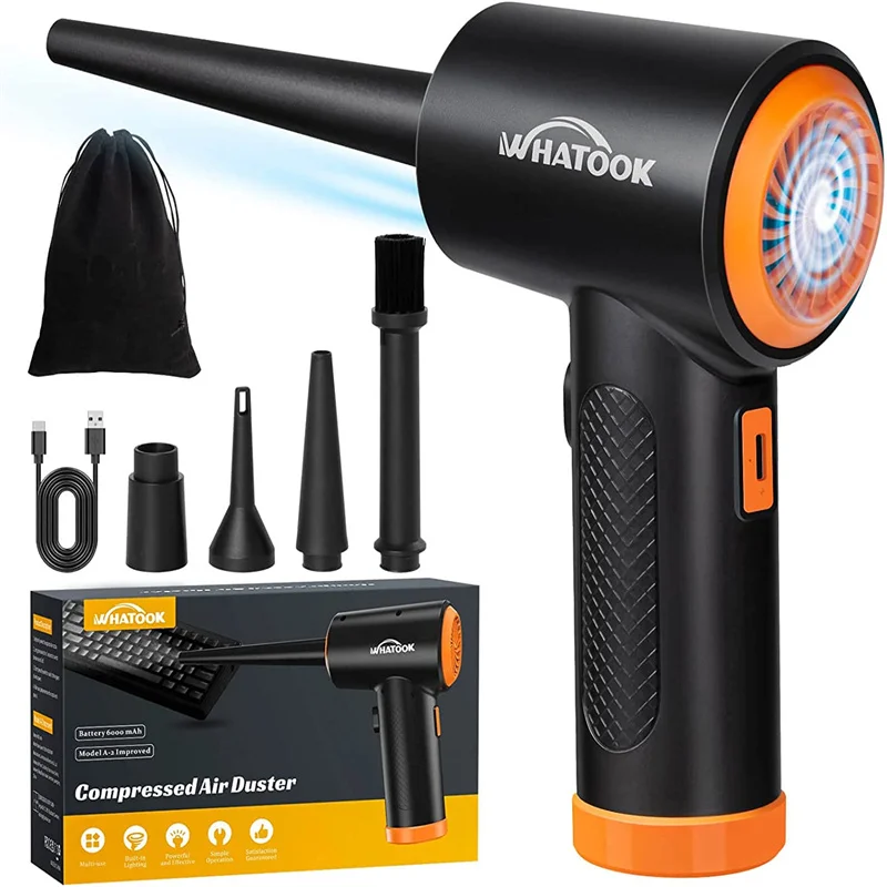 60000-RPM-Cordless-3-speed-Air-Duster-Compressed-Blower-Electric ...