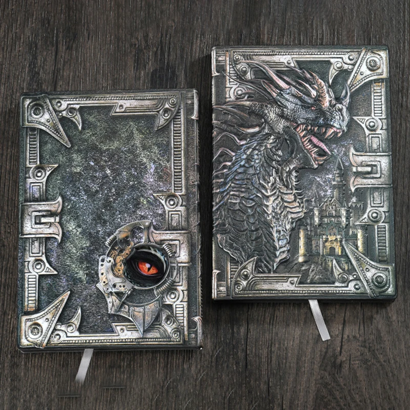 1Pcs Creative Retro 3D Dragon A5 Notebook Journal Embossed Writing ...