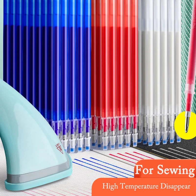 50+1pcs Sewing Disappearing Pen Refill White/Beige/Blue/Black/Red ...