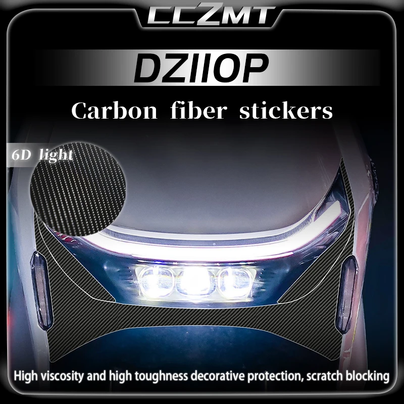 For-Ninebot-Dz110P-DZ110P-stickers-6D-carbon-fiber-stickers-body-protection-fuel-tank-stickers ...