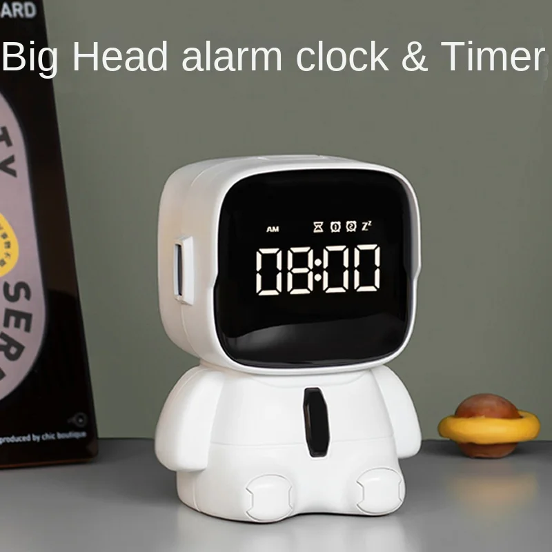 Big-head-astronaut-alarm-clock-intelligent-timer-dual-use-student ...