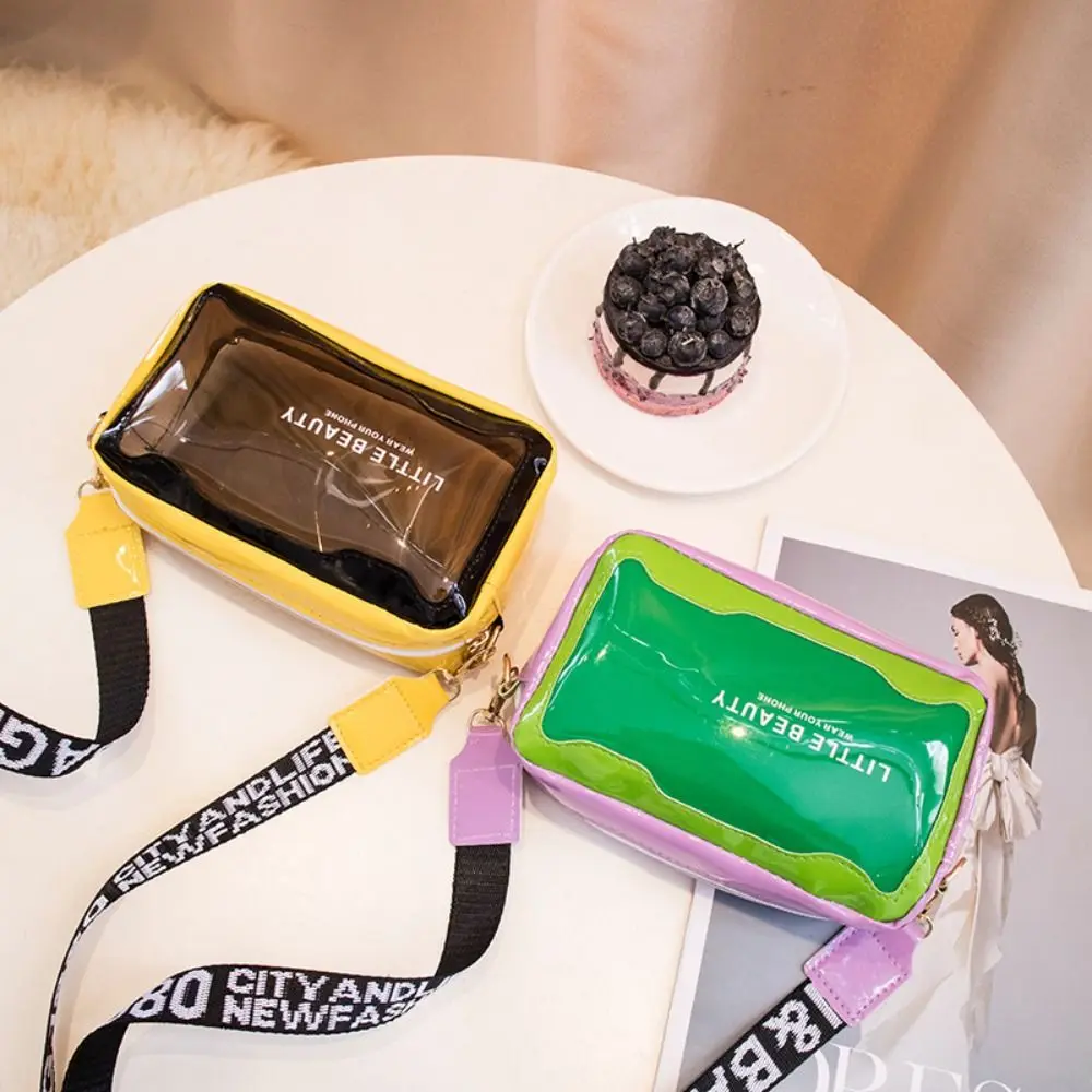 PVC-Shoulder-Bag-Fashion-Laser-Letter-Crossbody-Bag-Transparent ...