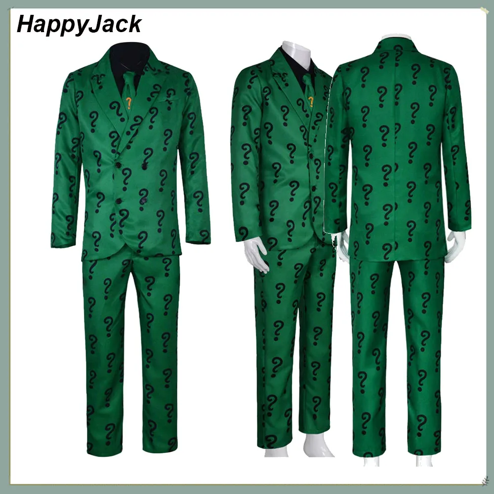 Riddler-Cosplay-Costume-Outfits-Halloween-Carnival-Party-Adult-Men ...