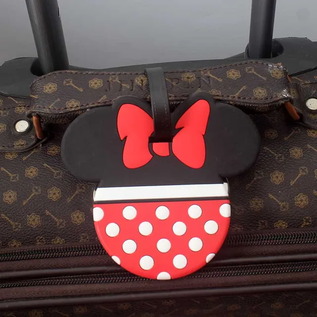 Disney Mickey Mouse Minnie Travel Luggage Tag Silica Gel Suitcase ID ...