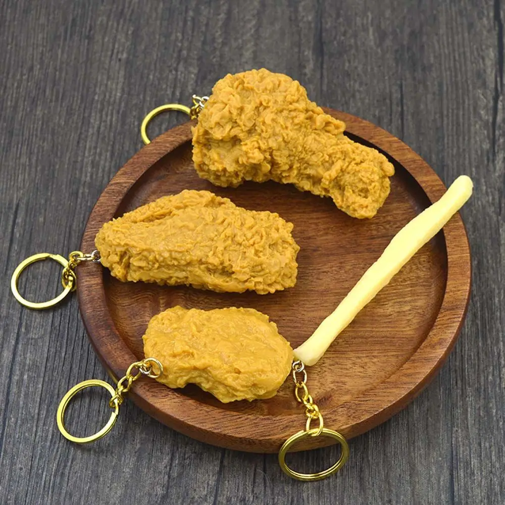 1-PCS-Imitation-Food-Keychains-Funny-Creative-Fried-Chicken-Pendant ...