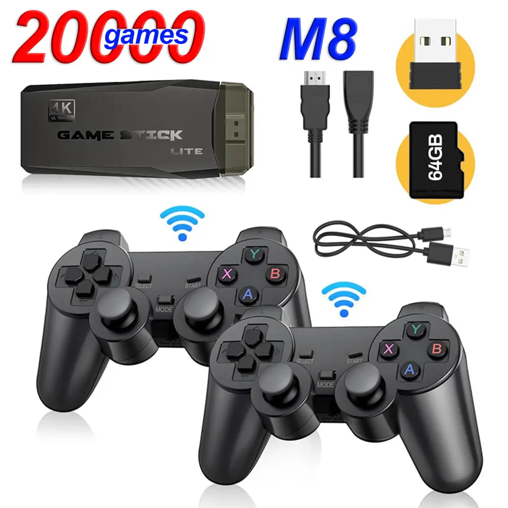 Retro-4K-Game-Stick-HDMI-TV-Video-Game-Console-64G-Built-in-20000-Games ...